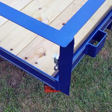 Single Axle Trailer w/Side Rails - Johnson Trailer Co.