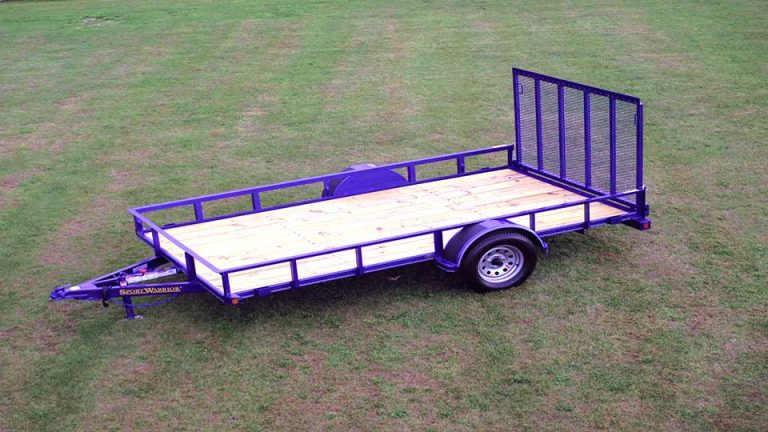 Single Axle Trailer w/Side Rails - Johnson Trailer Co.
